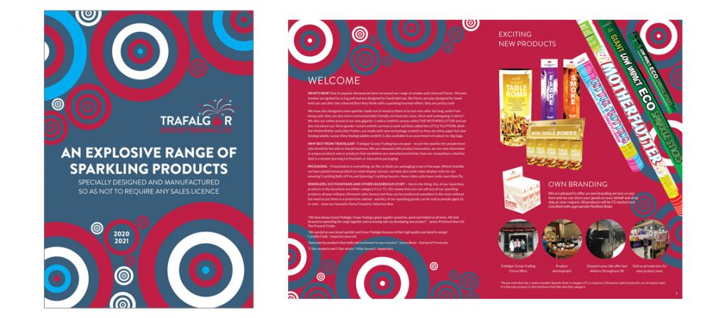 Product Brochure Design for Trafalgar Group Trading
